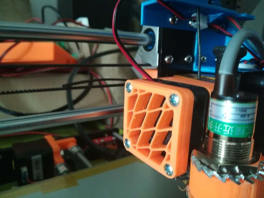 Free STL file ANET A8 - Extruder fan removable 3x1,5 Neodymium magnets ...